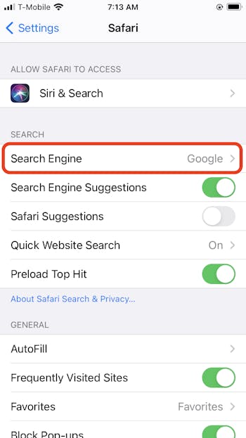 How to Change the Default Search Engine on iPhone | Macinstruct