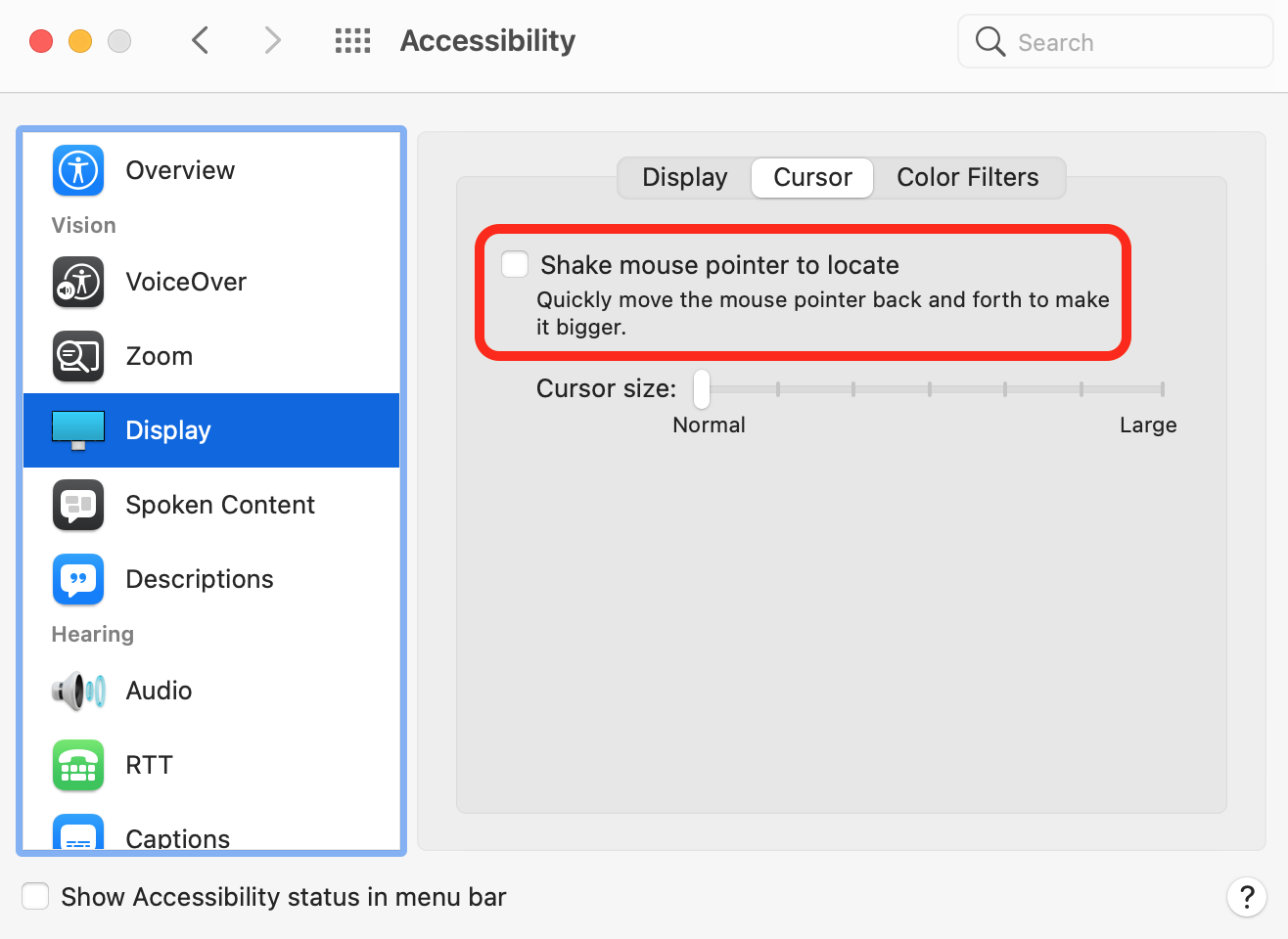 How to Disable the Big Mouse Pointer on Mac | Macinstruct
