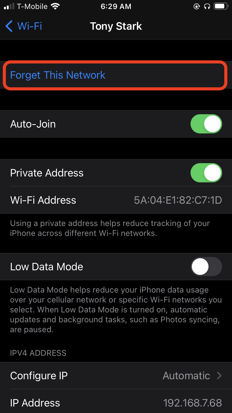 Tell Your iPhone to Forget a Wireless Network | Macinstruct