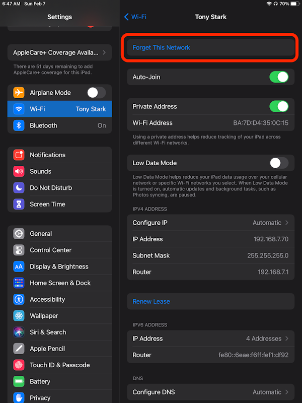Tell Your iPad to Forget a Wireless Network | Macinstruct Tell Your iPad to Forget a Wireless Network | Macinstruct