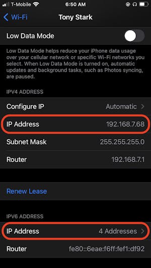 How to Find Your iPhone's IP Address | Macinstruct