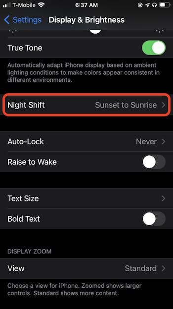 How to Enable Night Shift on Your iPhone | Macinstruct