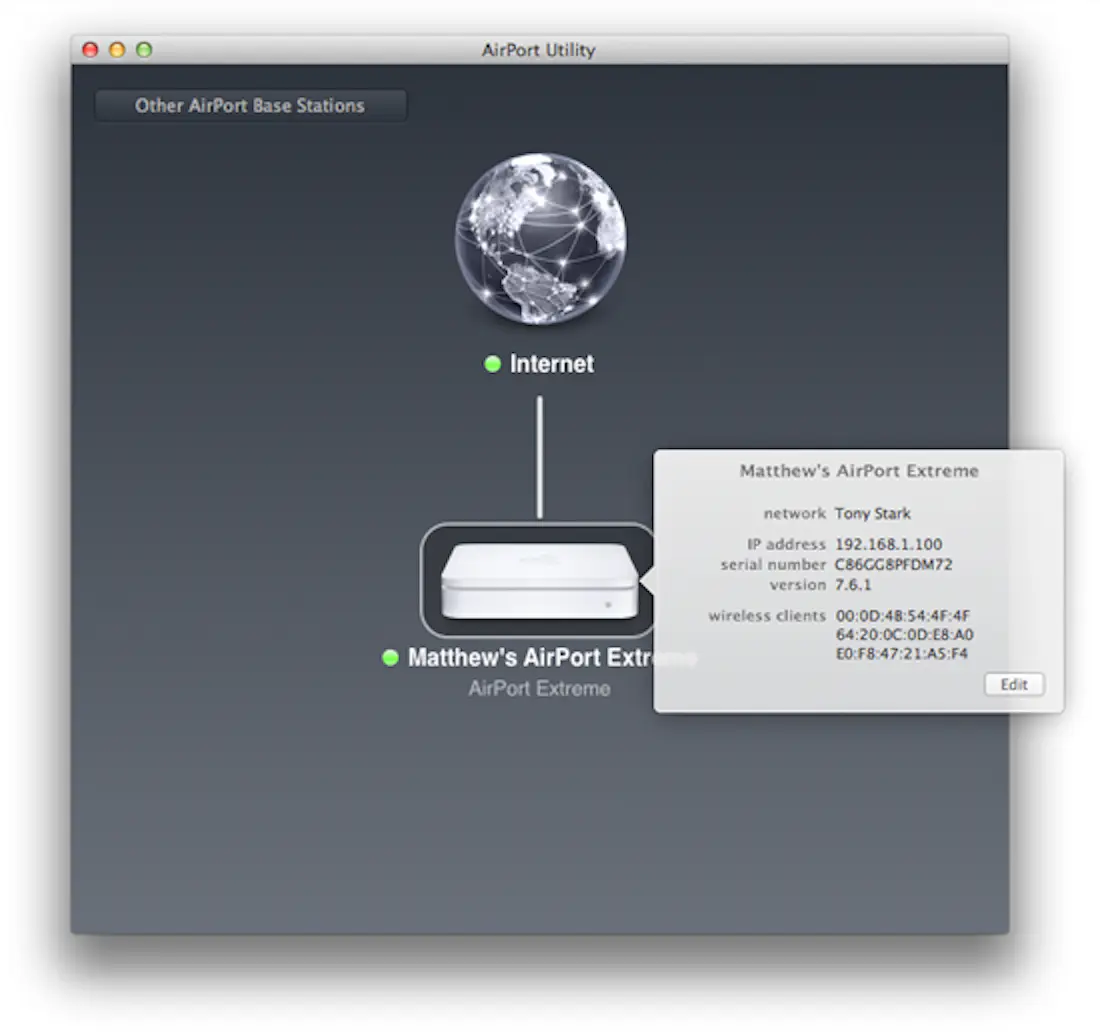 Controlling AirPort Network Access with Time Limits | Macinstruct