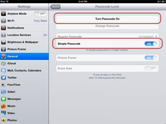How to Password Protect Your iPad | Macinstruct