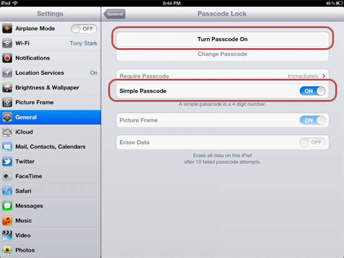 How to Password Protect Your iPad | Macinstruct