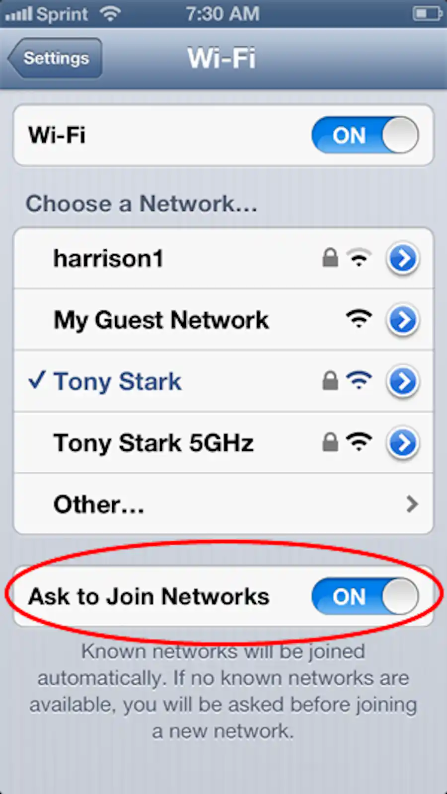 Make Your iPhone Ask to Join Wi-Fi Networks | Macinstruct