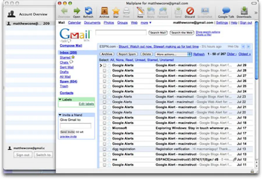 Mailplane: Better Gmail for Your Mac | Macinstruct