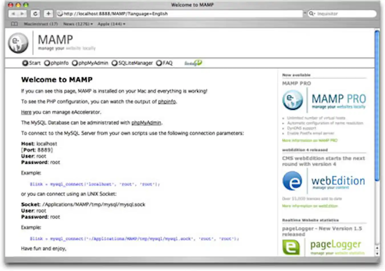 Create a Web Development Environment With MAMP | Macinstruct