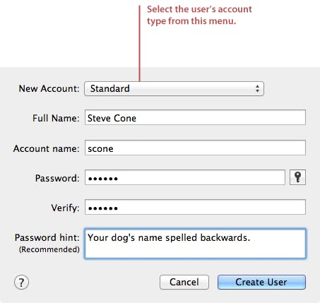 How to Create User Accounts in Mac OS X | Macinstruct