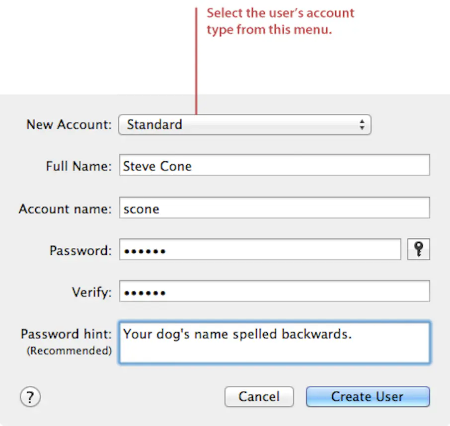 How to Create User Accounts in Mac OS X | Macinstruct