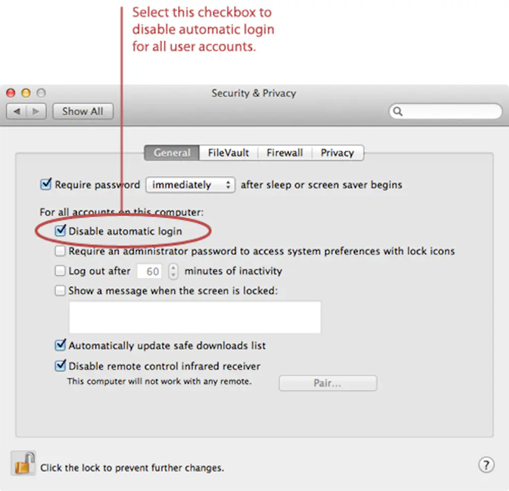 How To Disable Automatic Login Macinstruct