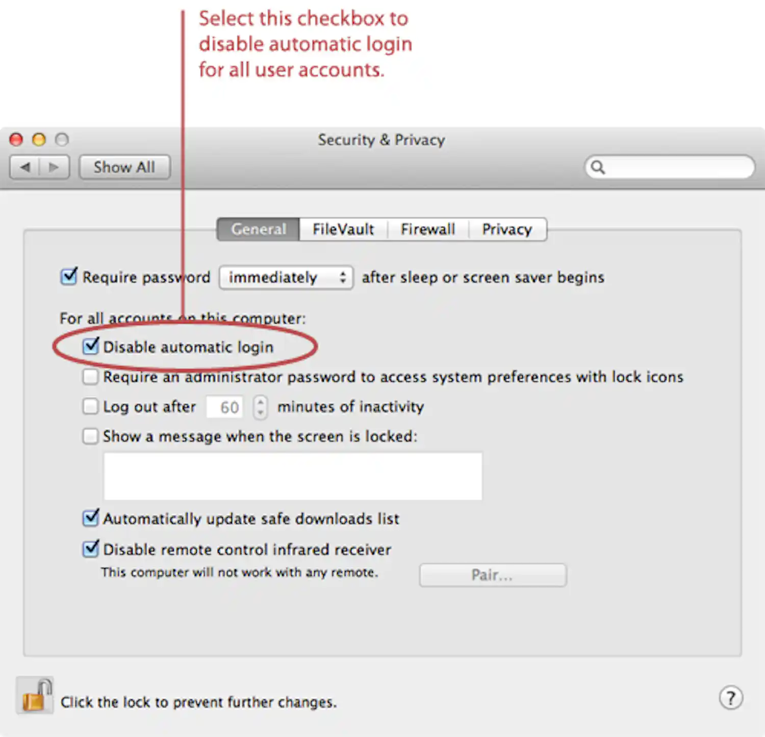 How to Disable Automatic Login | Macinstruct